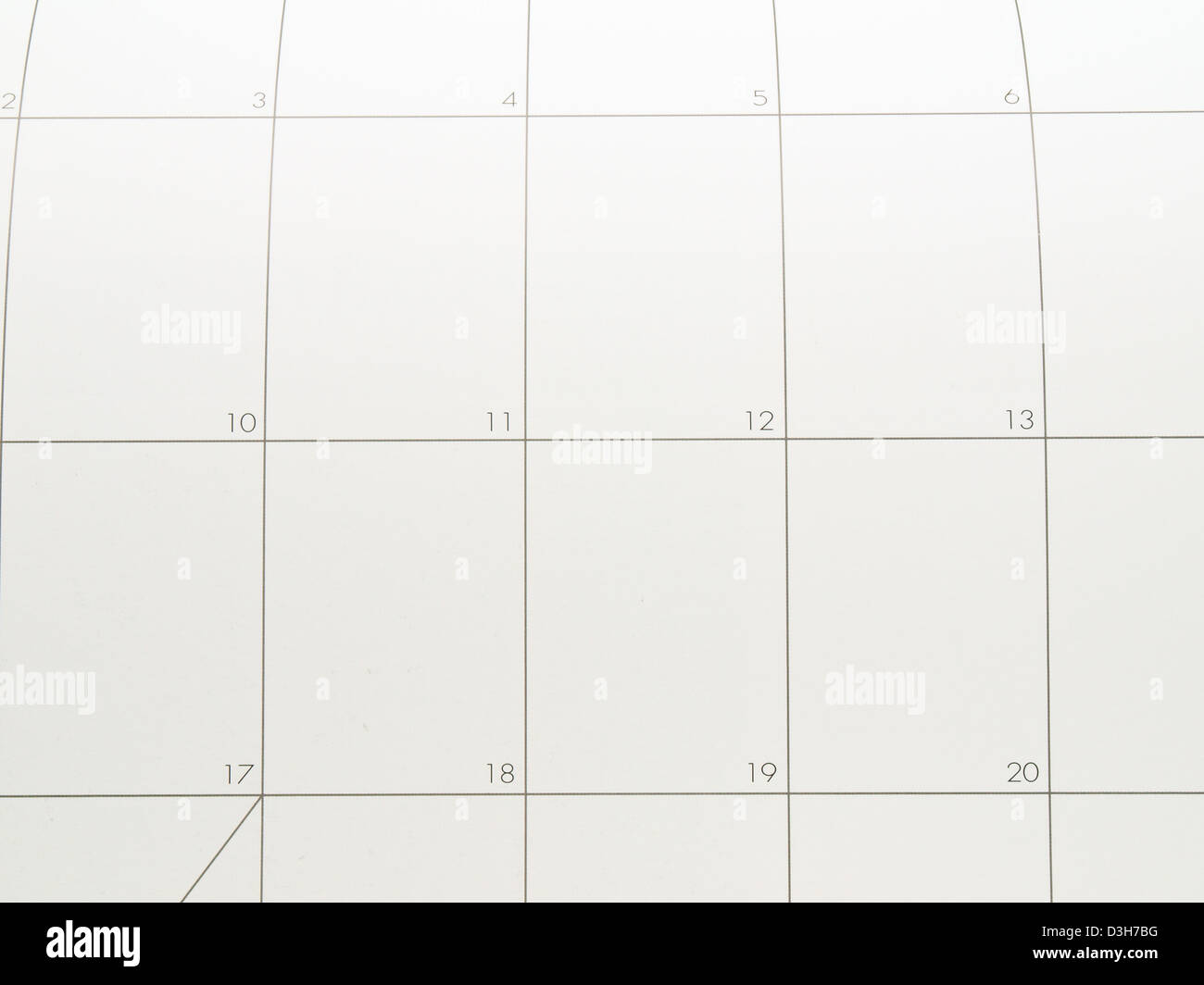 Closeup of numbers on calendar page in organizer as background Stock ...