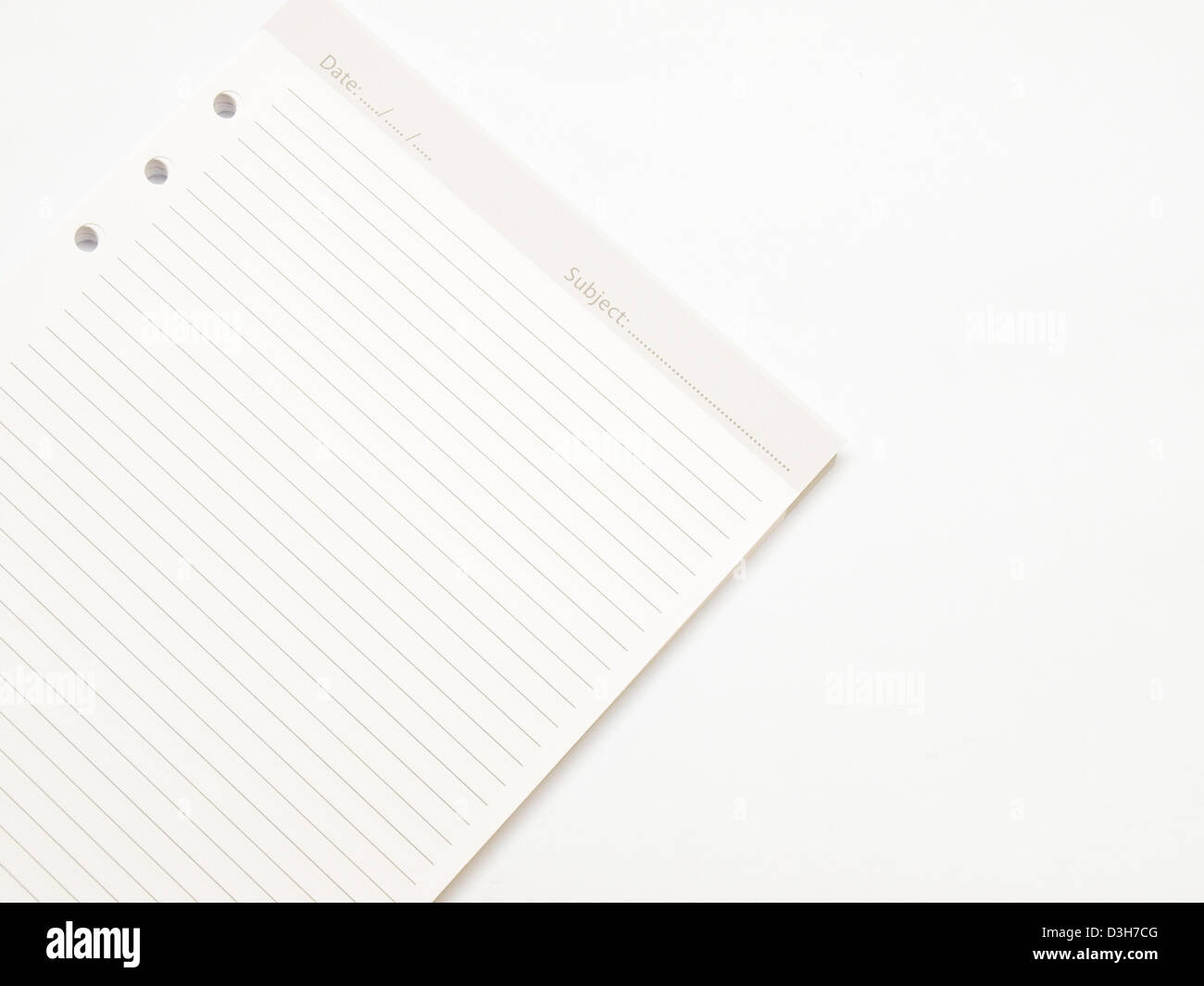 Stack of blank paper sheets on white background Stock Photo - Alamy