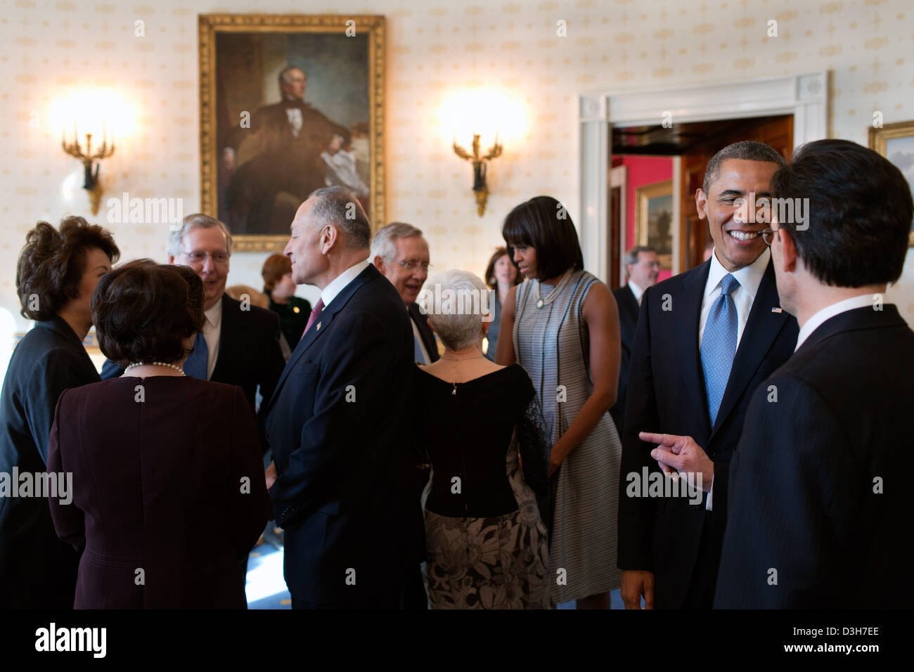 US President Barack Obama and First Lady Michelle Obama host a Joint ...