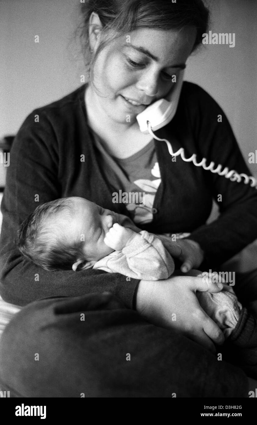 One years old baby Black and White Stock Photos & Images - Alamy