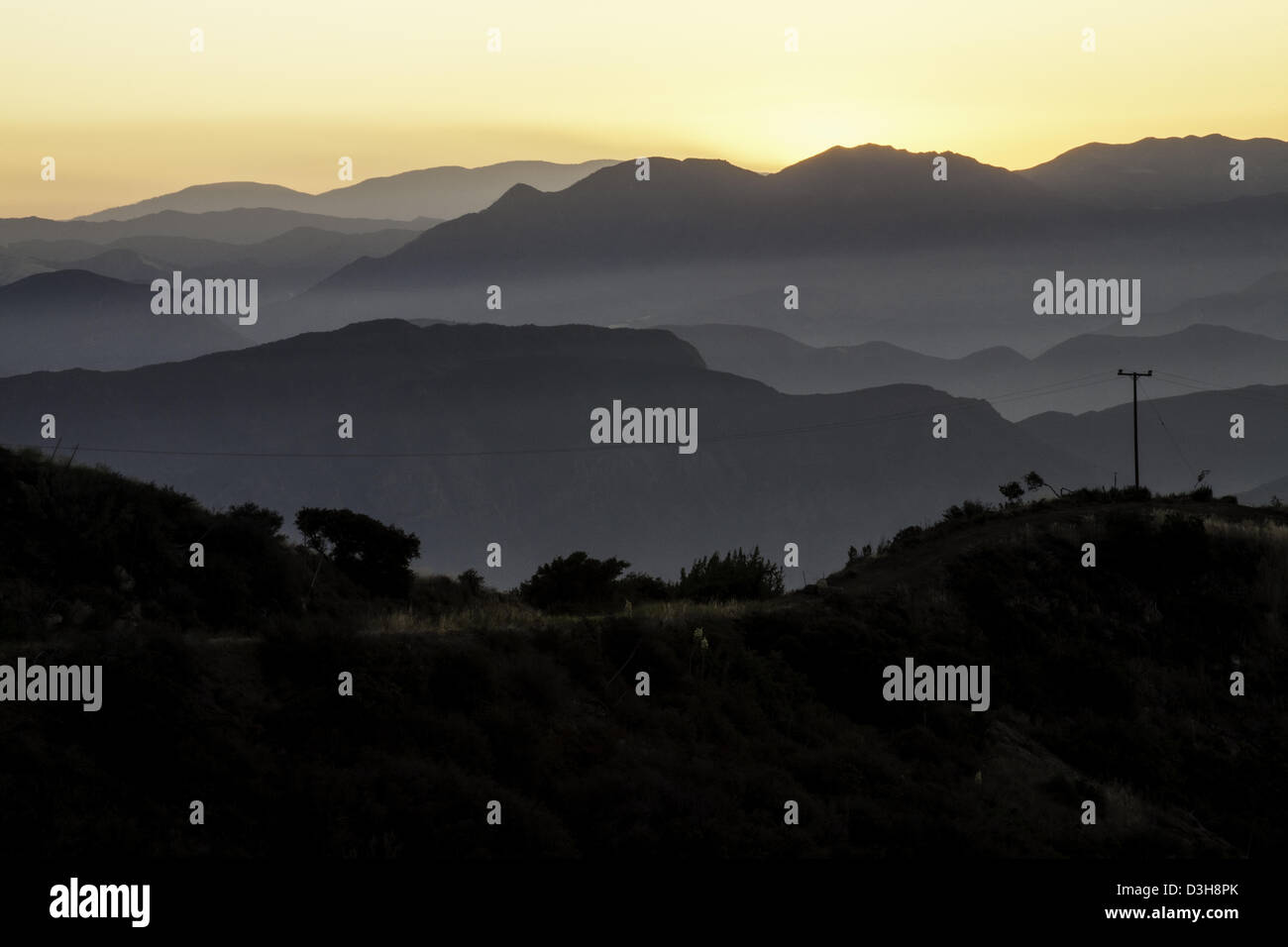 Morning in the Santa Ynez Mountains Stock Photo - Alamy