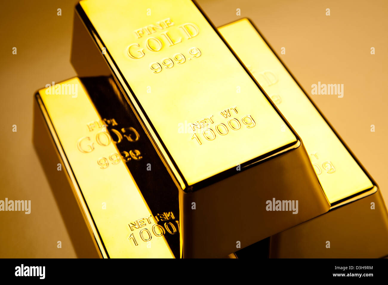 Gold bars background Stock Photo - Alamy