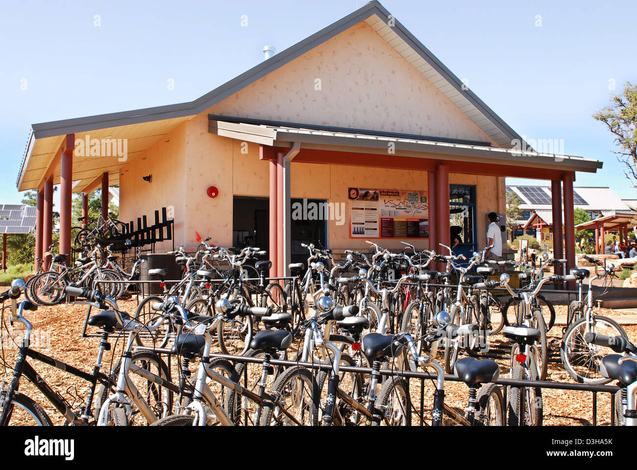 The Grand Canyon National Park offers bicycle rentals for visitors to ...