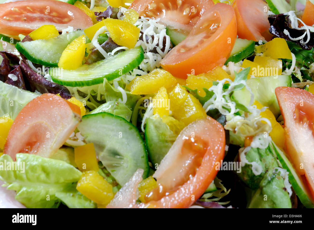 A close up shot of a fresh healthy salad Stock Photo - Alamy