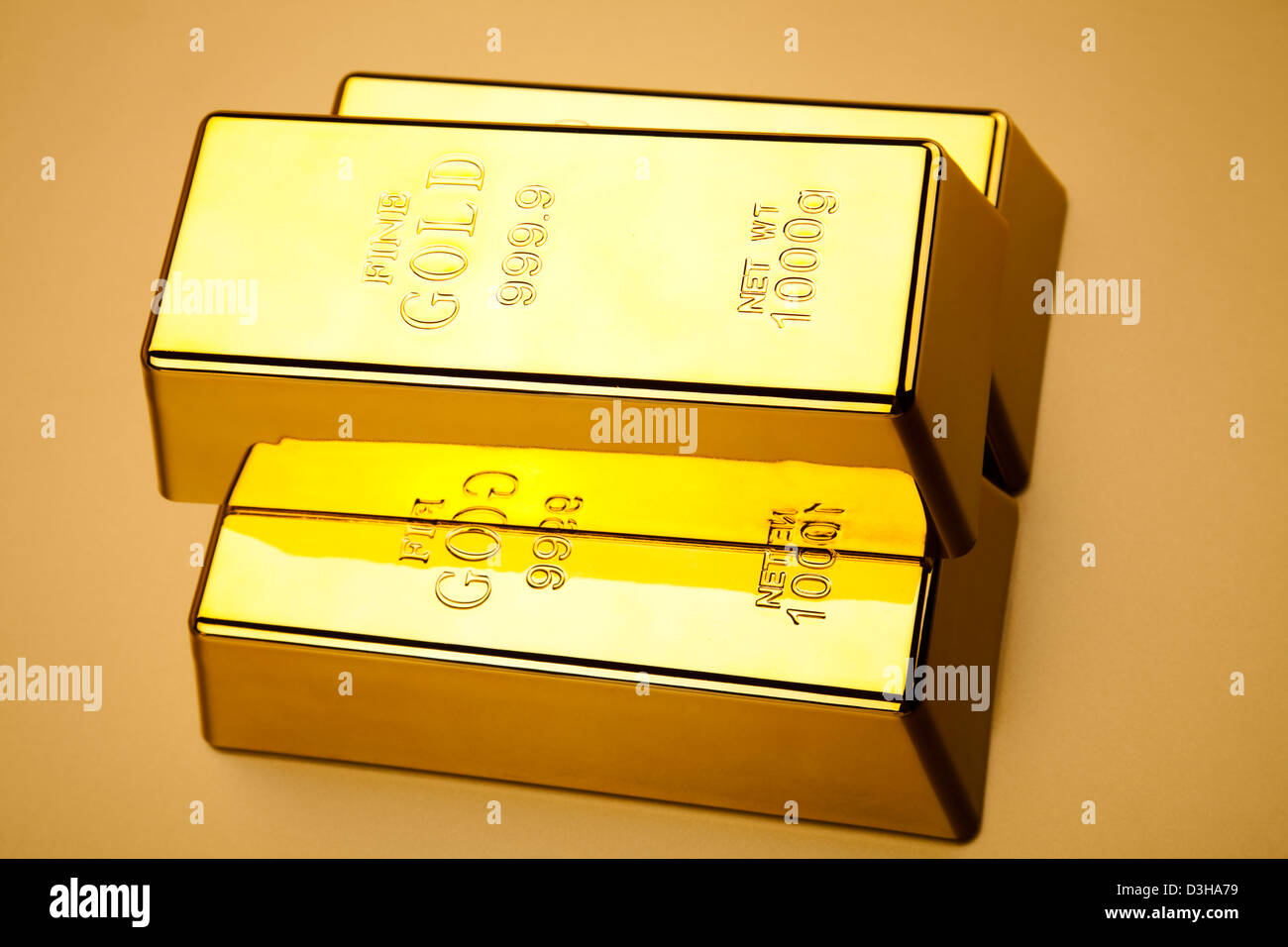 Stack of gold bars Stock Photo - Alamy