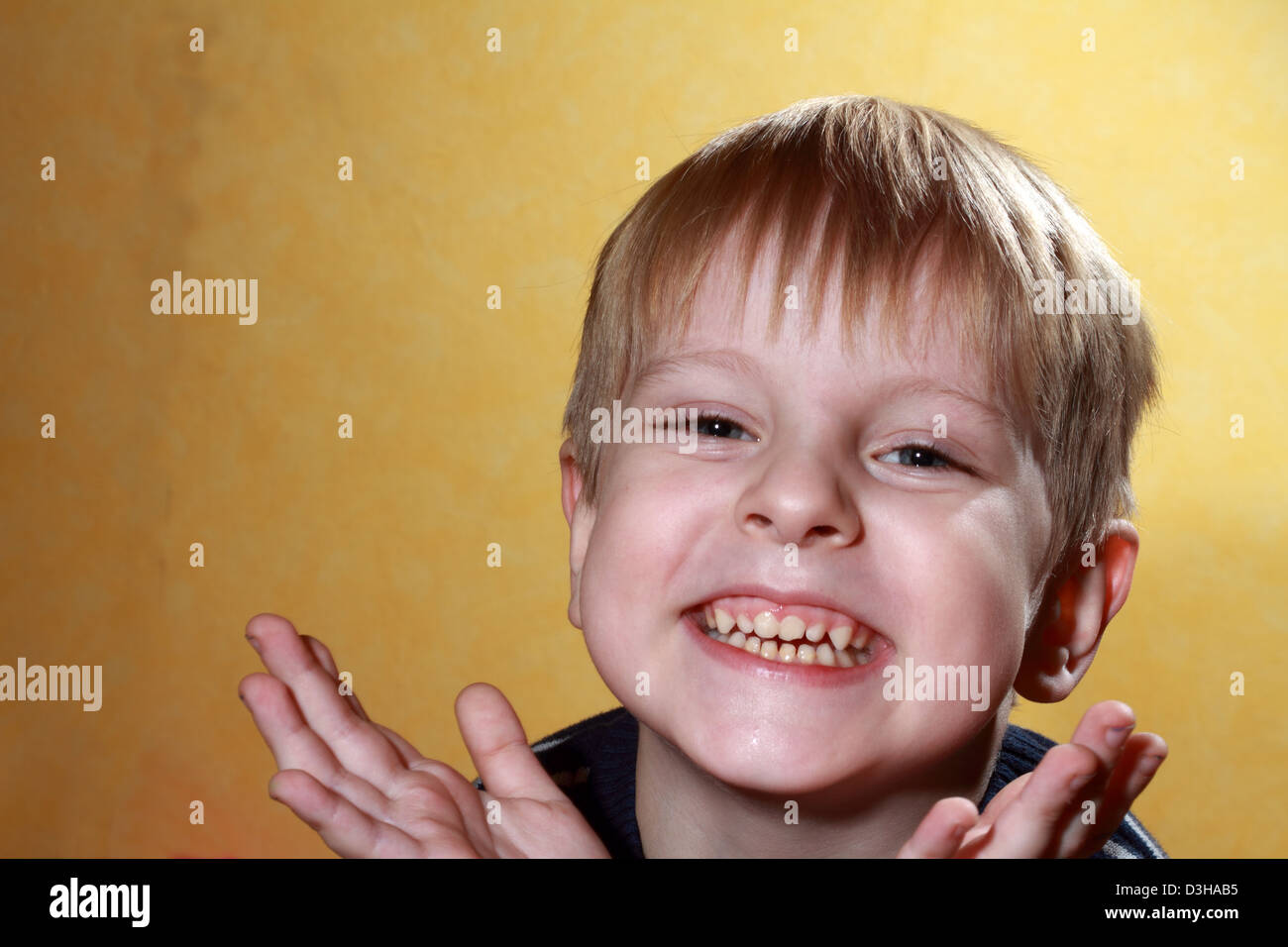 Happy young boy with smile on his face Stock Photo - Alamy