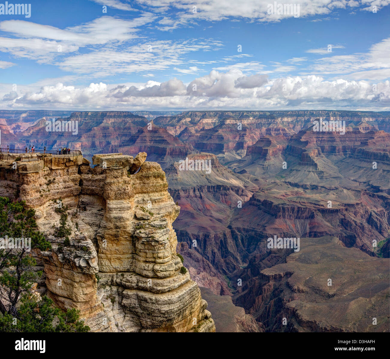 Mather Point, located in Grand Canyon National Park, provides a ...