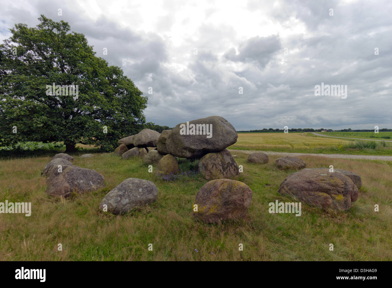 Dolmen site in Drente, The Netherlands Stock Photo - Alamy