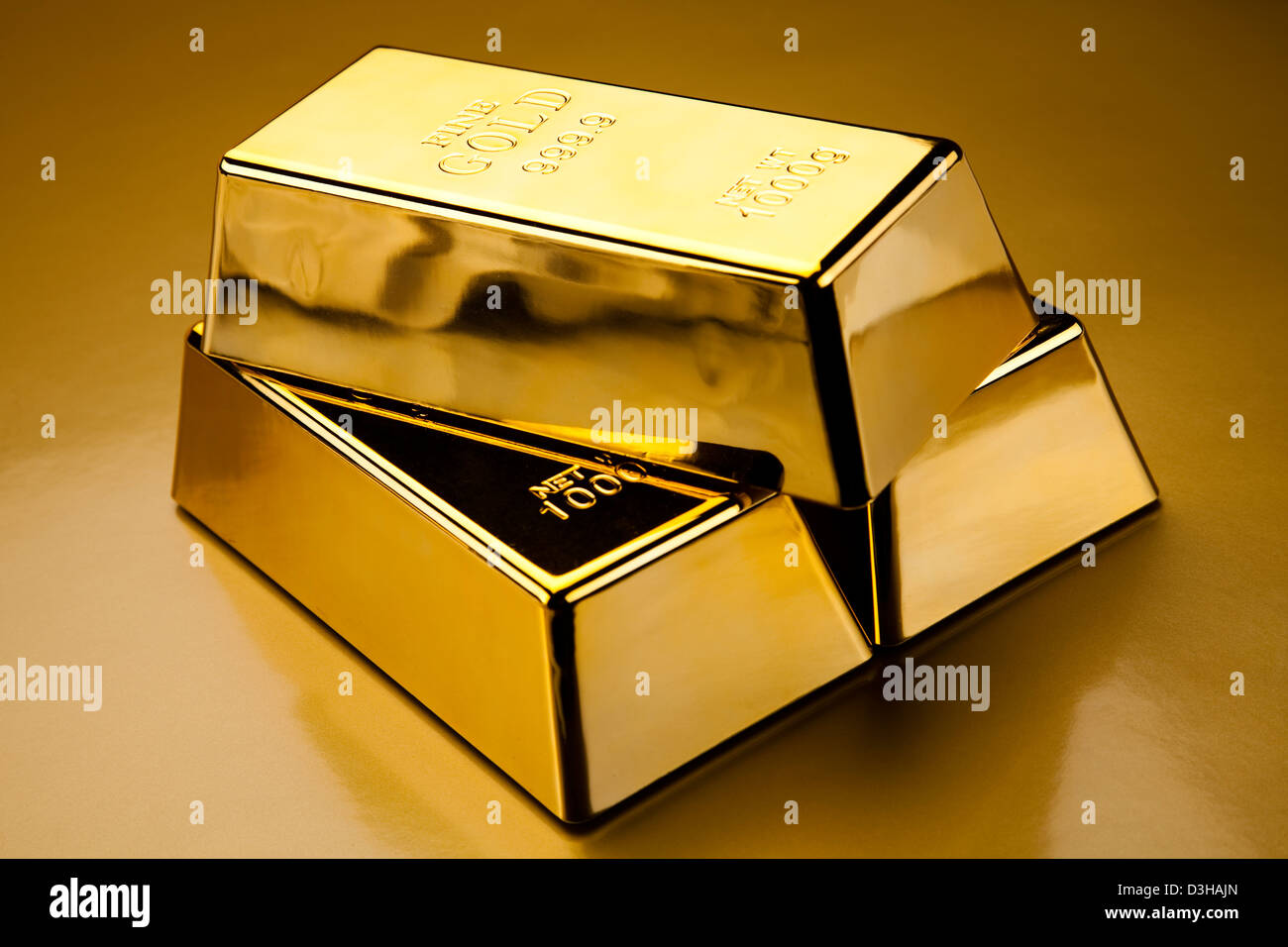 Stack of gold bars Stock Photo - Alamy