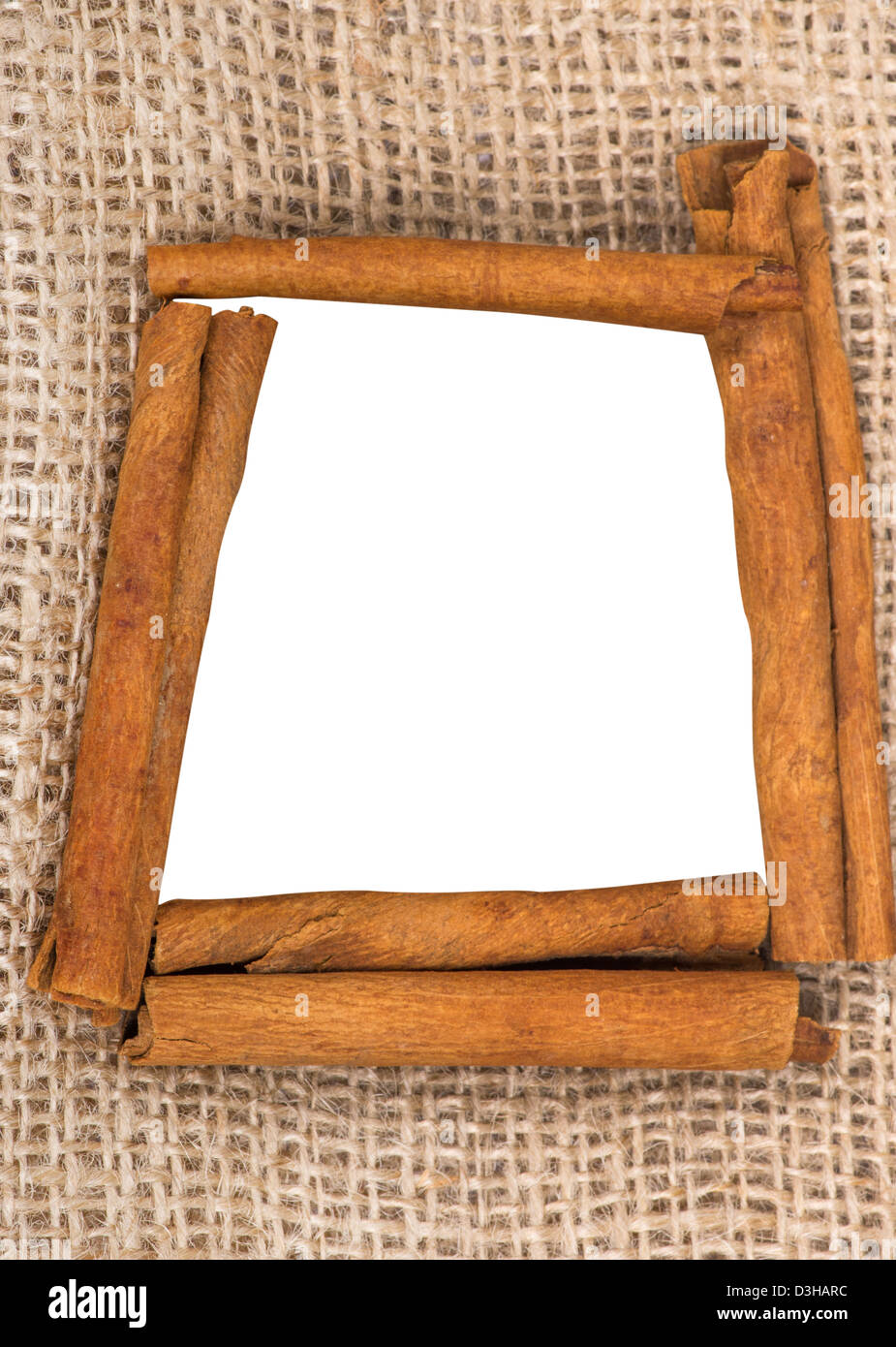 cinnamon sticks frame Stock Photo - Alamy
