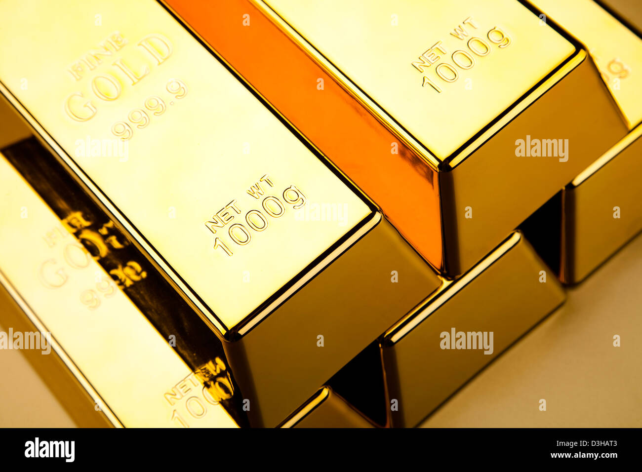 Stack of gold bars Stock Photo - Alamy