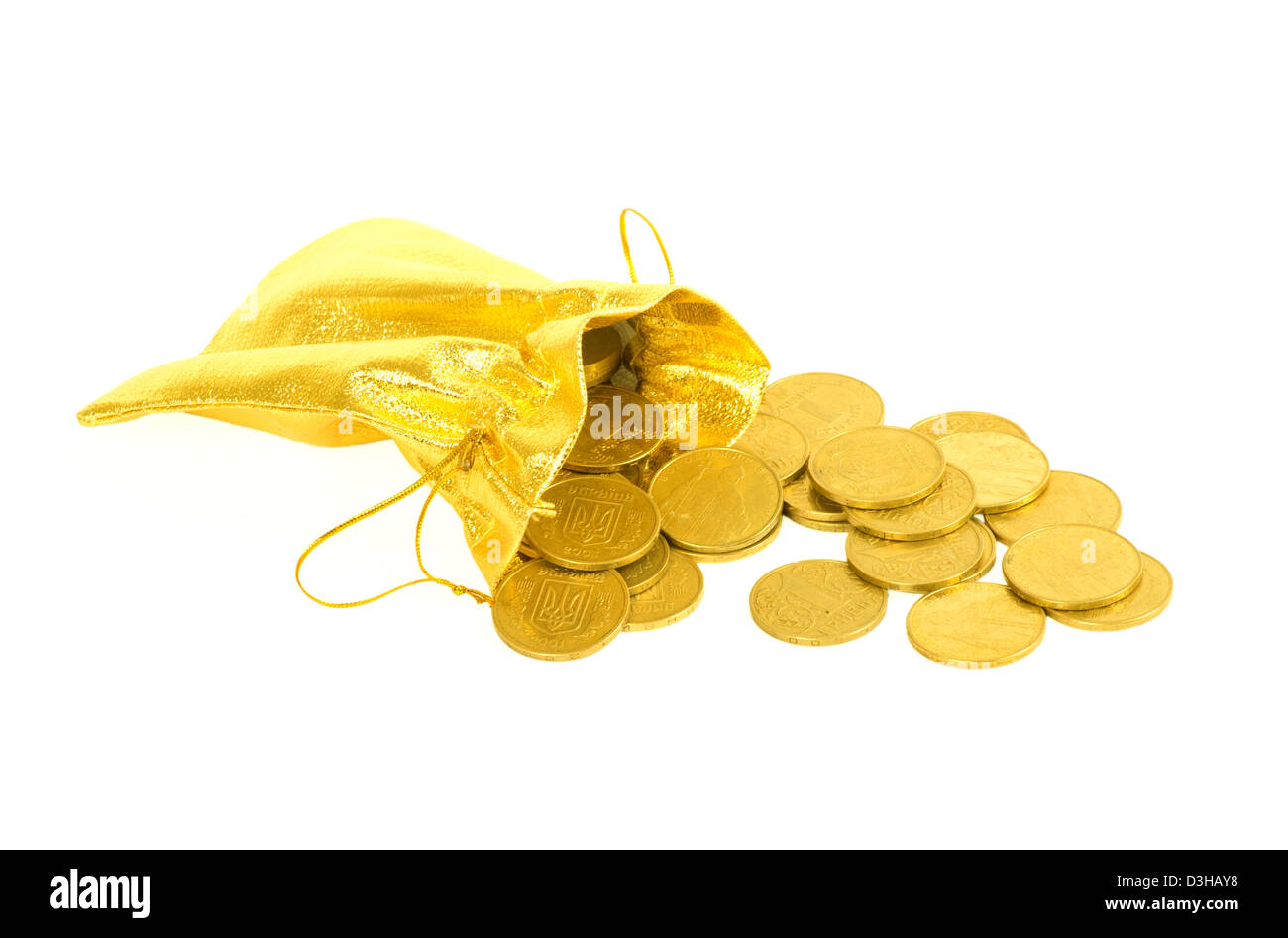 Golden money bag hi-res stock photography and images - Alamy