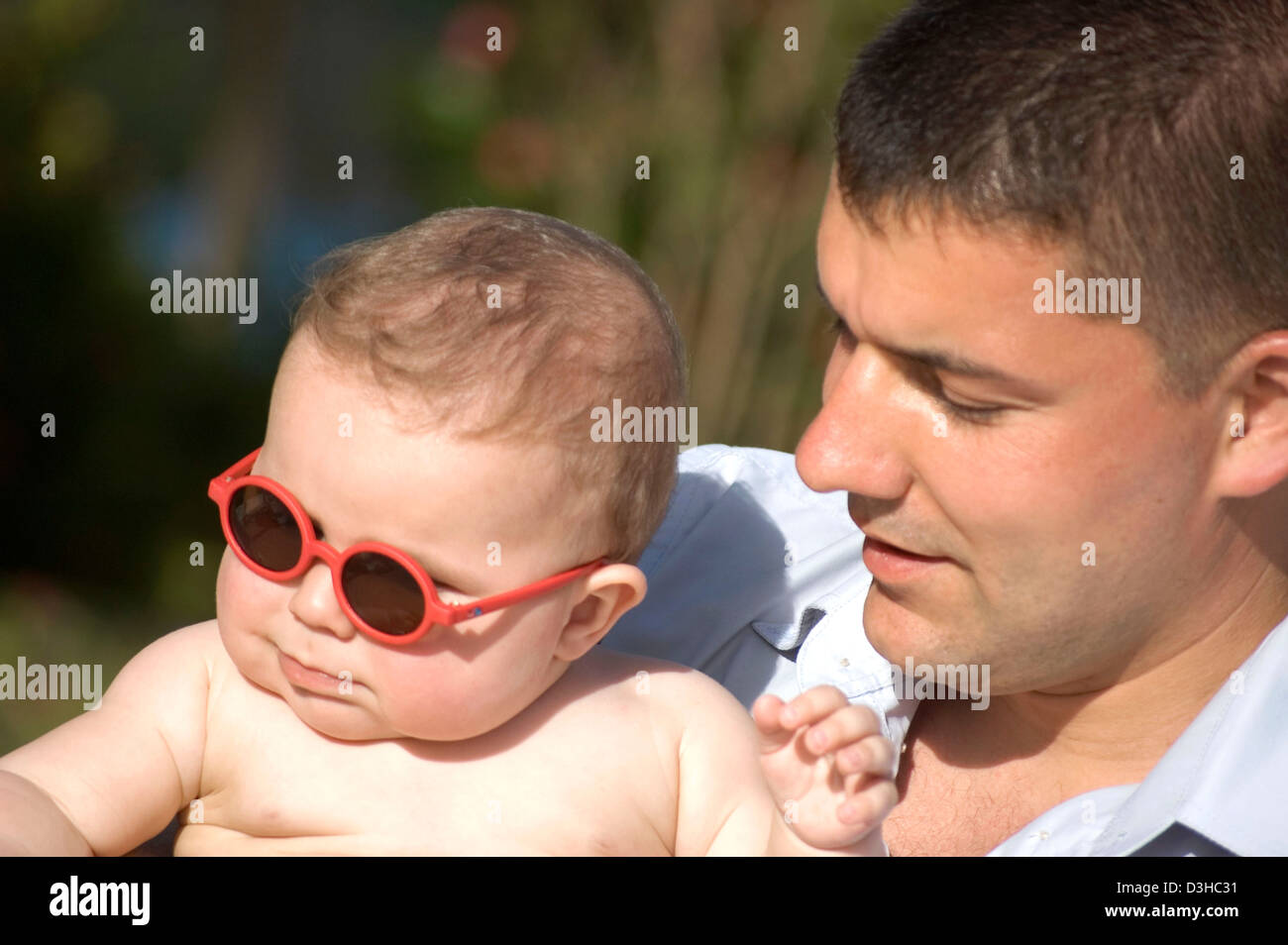 FATHER & INFANT Stock Photo - Alamy