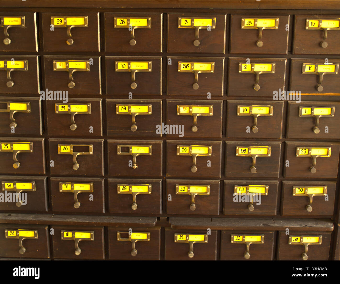 Old card catalogue in library hi-res stock photography and images - Alamy