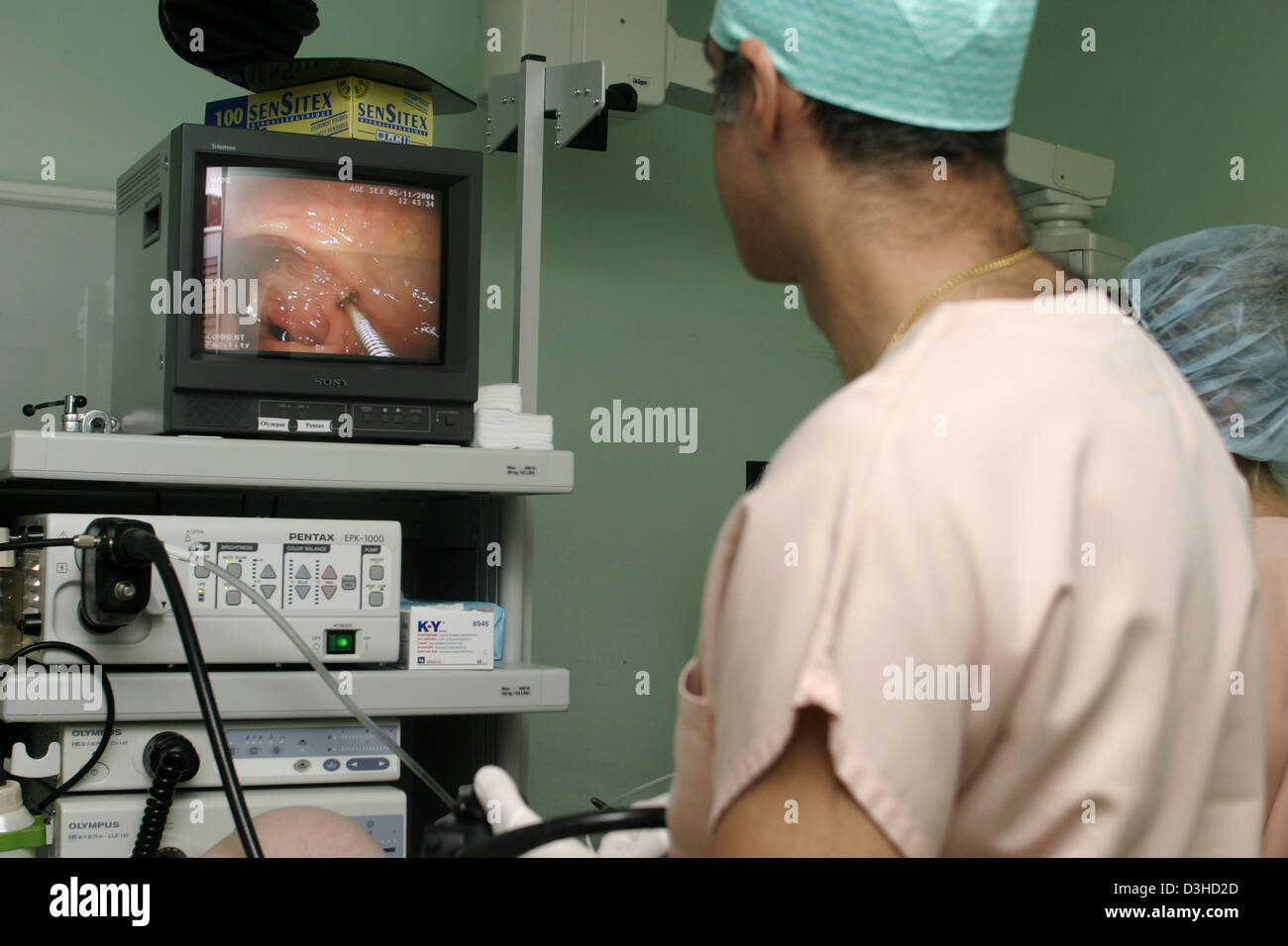 COLON, ENDOSCOPY EXAMINATION Stock Photo - Alamy