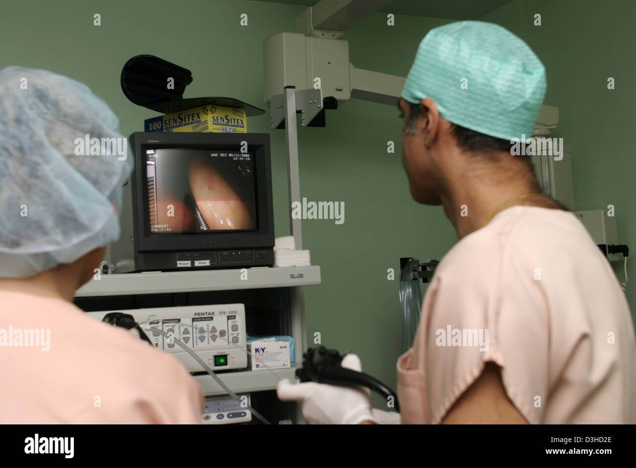 COLON, ENDOSCOPY EXAMINATION Stock Photo - Alamy