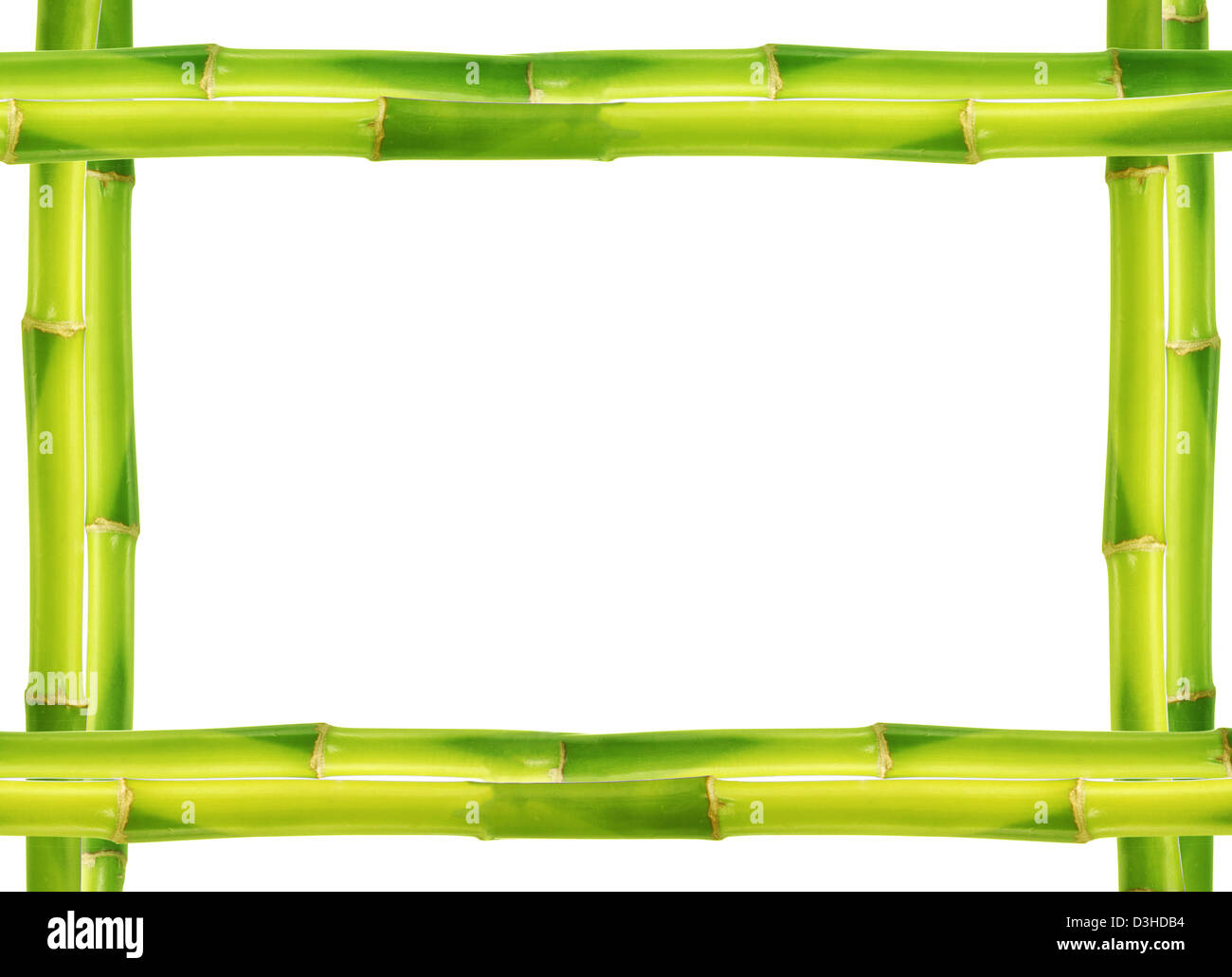 Bamboo frame made of stems Stock Photo - Alamy