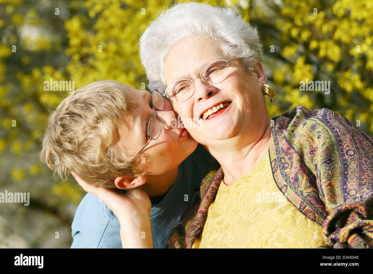 ELDERLY PERSON & CHILD Stock Photo - Alamy