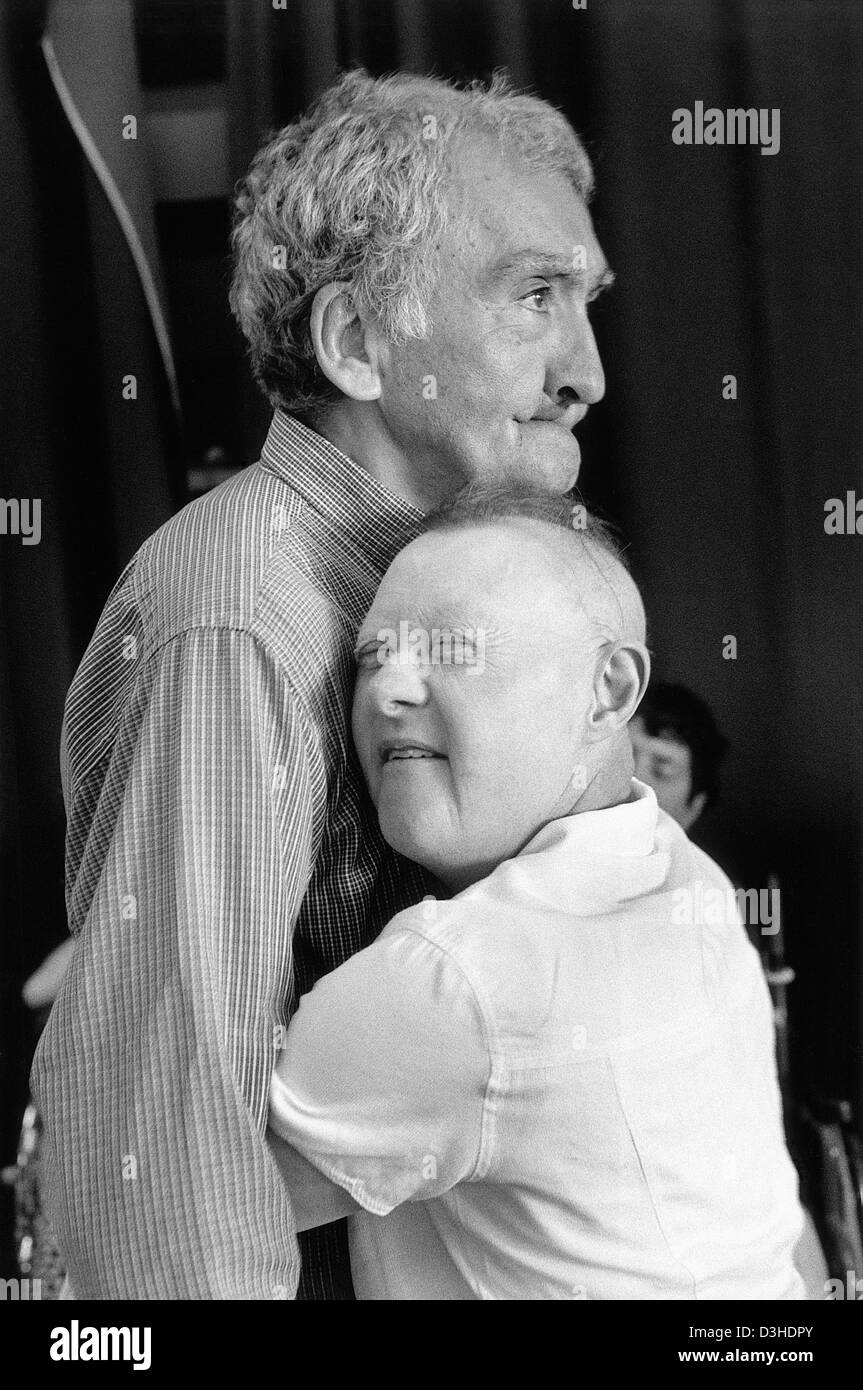 Handicapped old man Black and White Stock Photos & Images - Alamy