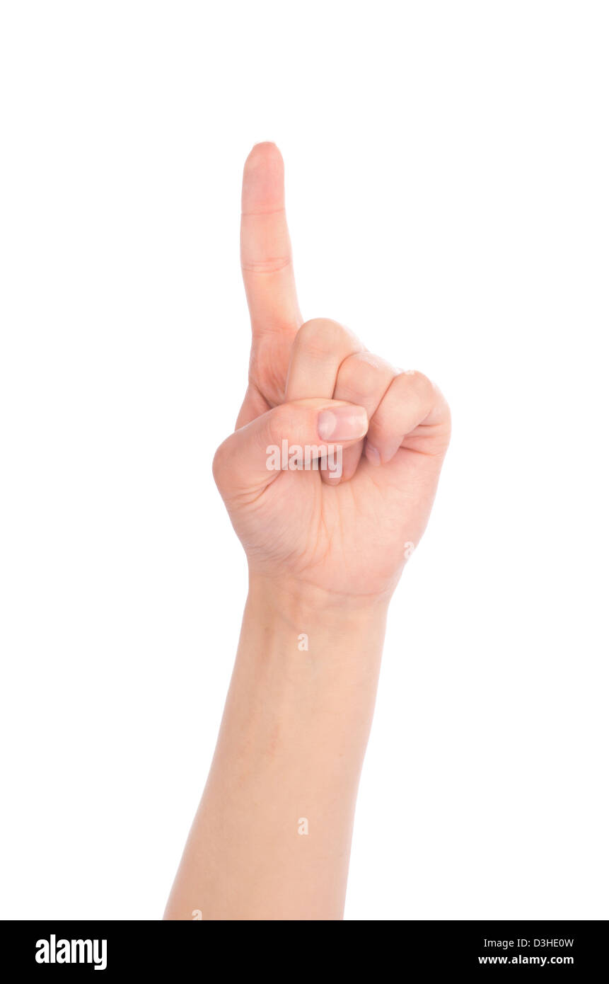 female hand touching screen Stock Photo - Alamy