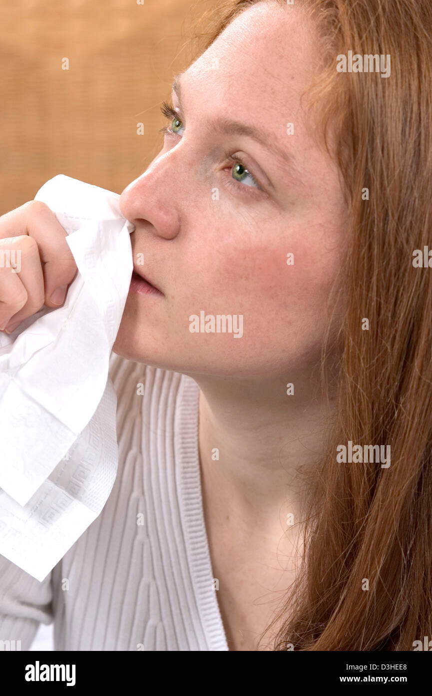 Nosebleeds woman hi-res stock photography and images - Alamy