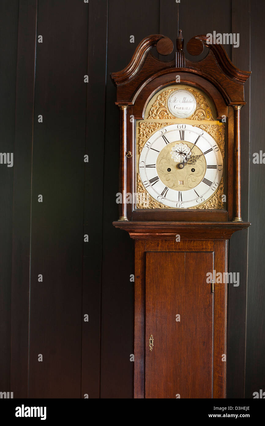 A grandfather clock in Hill house designed by Charles Rennie Mackintosh ...
