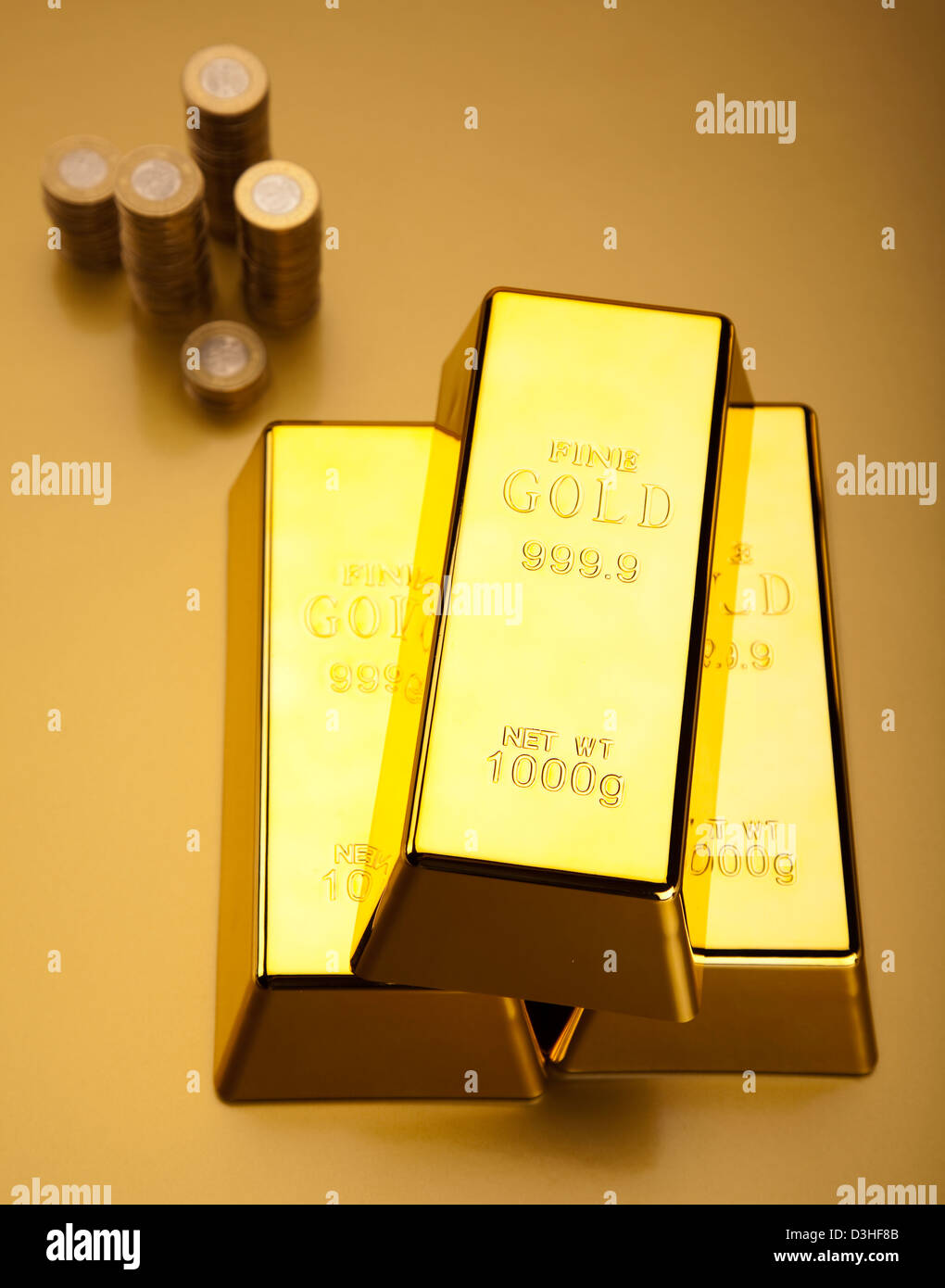 Gold and money Stock Photo - Alamy