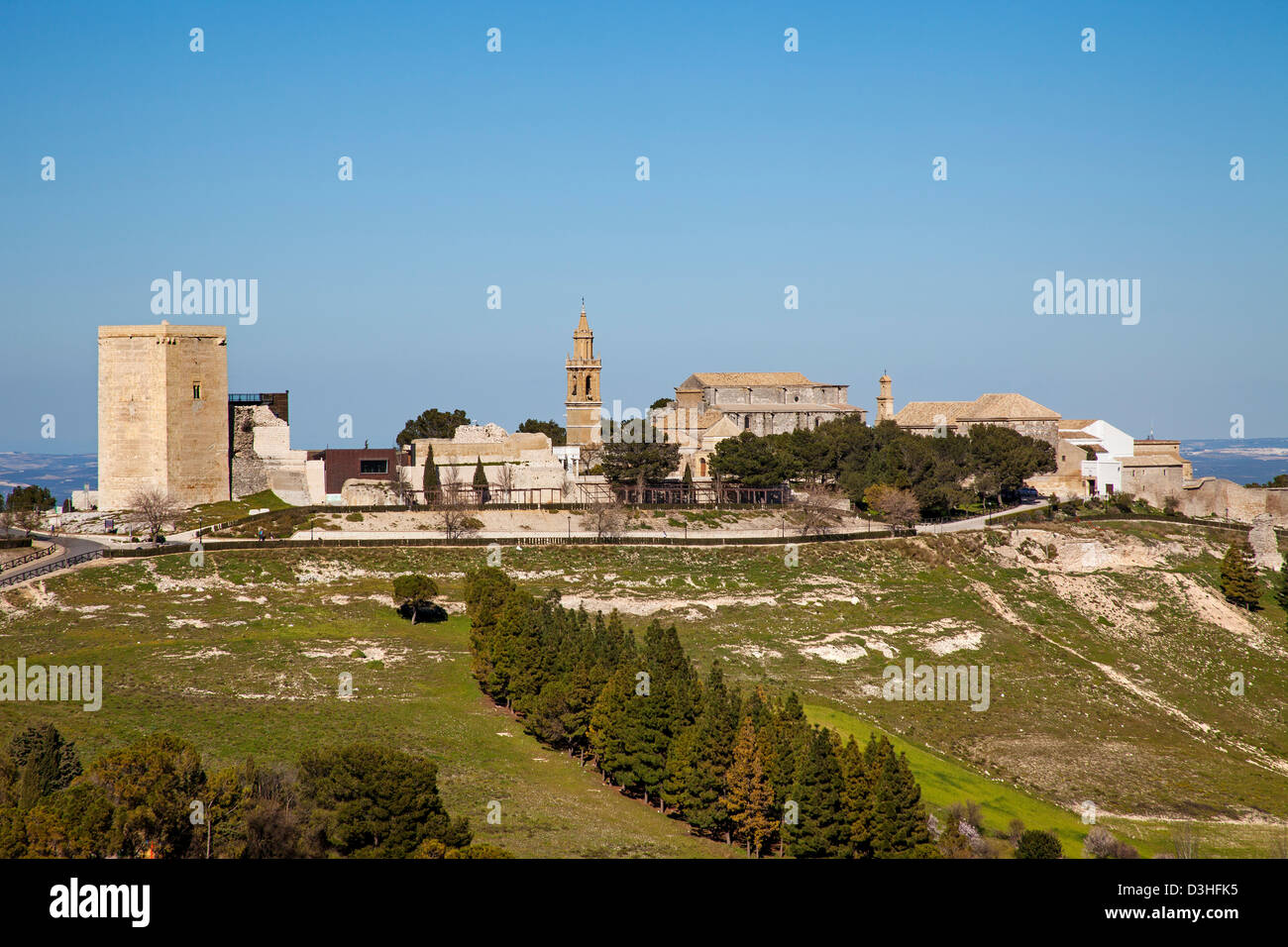 Cerro San Cristóbal historical monuments Estepa Sevilla Andalusia Spain ...