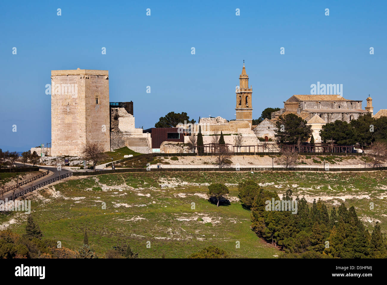 Cerro San Cristóbal historical monuments Estepa Sevilla Andalusia Spain ...