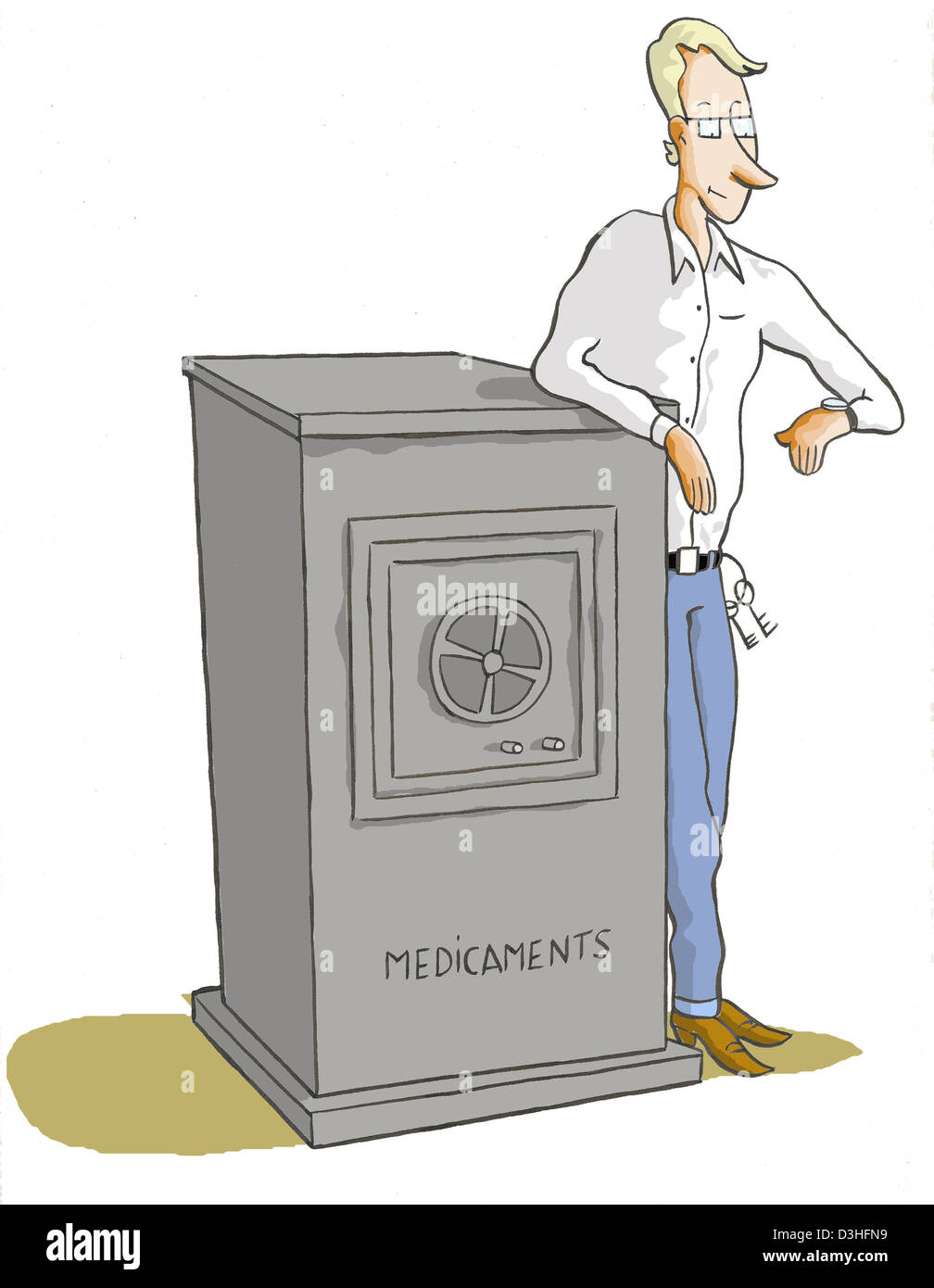 MEDICATION, A DRAWING Stock Photo - Alamy