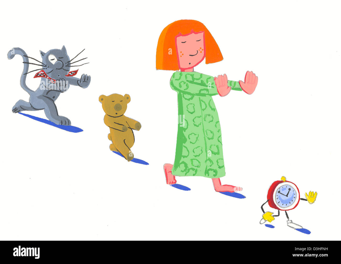 Girl child children 10 year old draw drawing hi-res stock photography ...