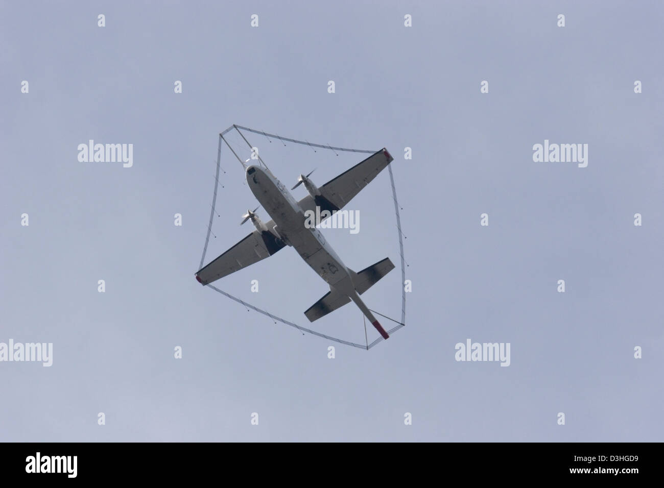 Fugro airborne electro-magnetic survey airplane aircraft Casa twin ...