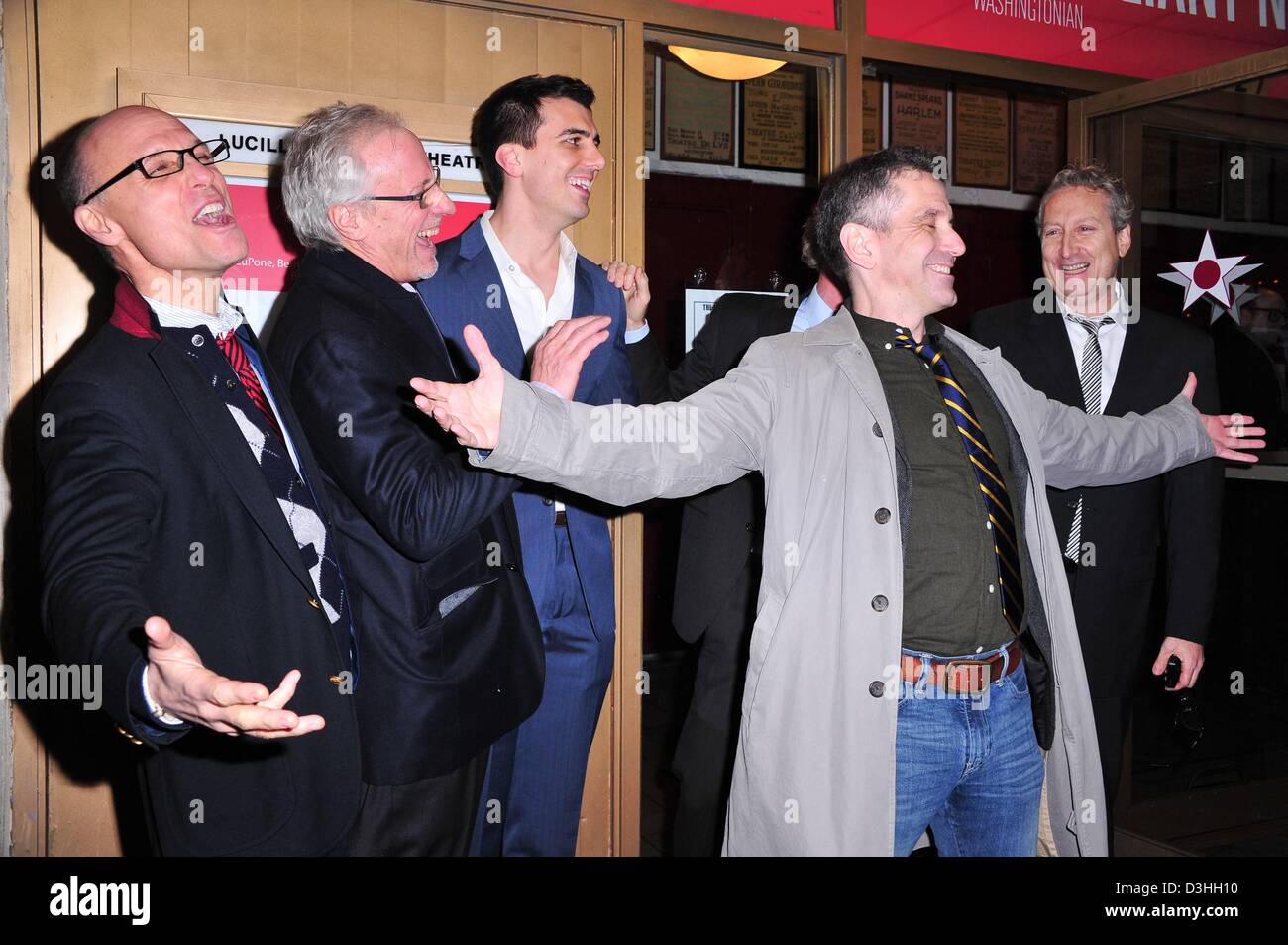 New York, USA. 19th February 2013. Will Canter, Robert LuPone, Paul ...