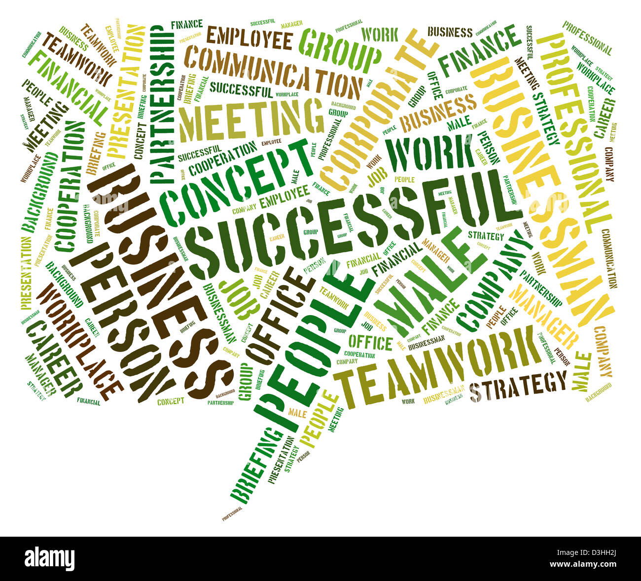 Words cloud illustration of business concept with white background ...