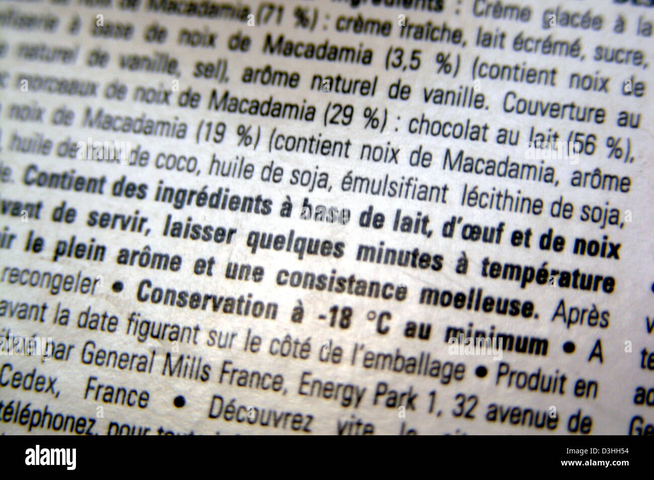 Food clean labelling hi-res stock photography and images - Alamy