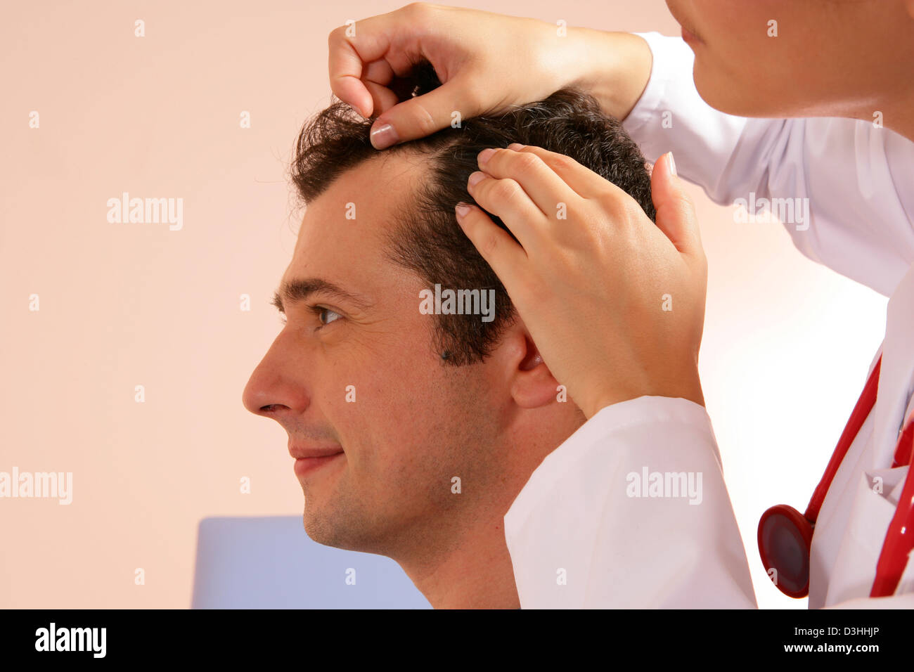 Scalp inspection hi-res stock photography and images - Alamy