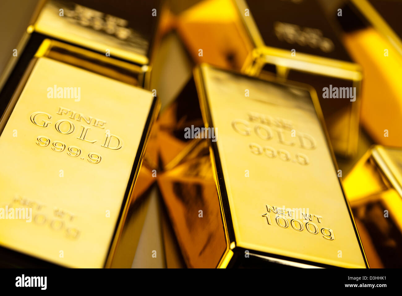 Gold bars background Stock Photo - Alamy