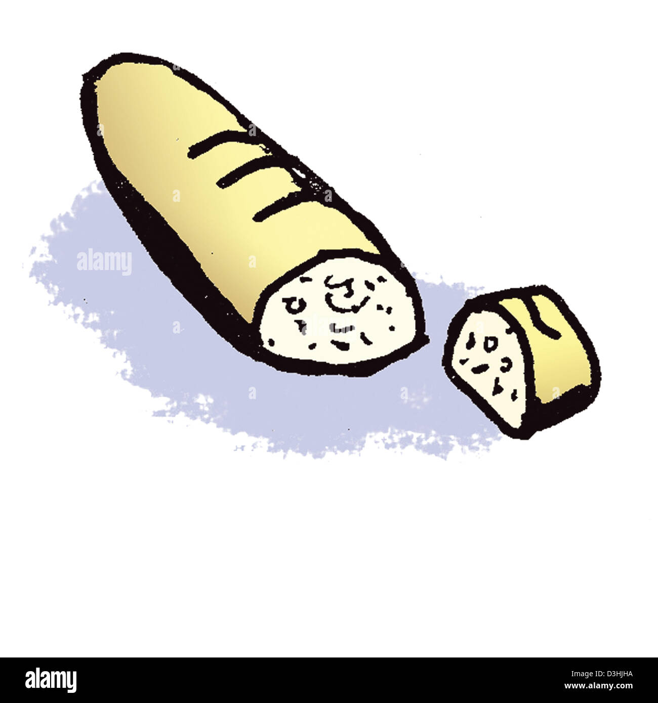 Drawing of bread hi-res stock photography and images - Alamy