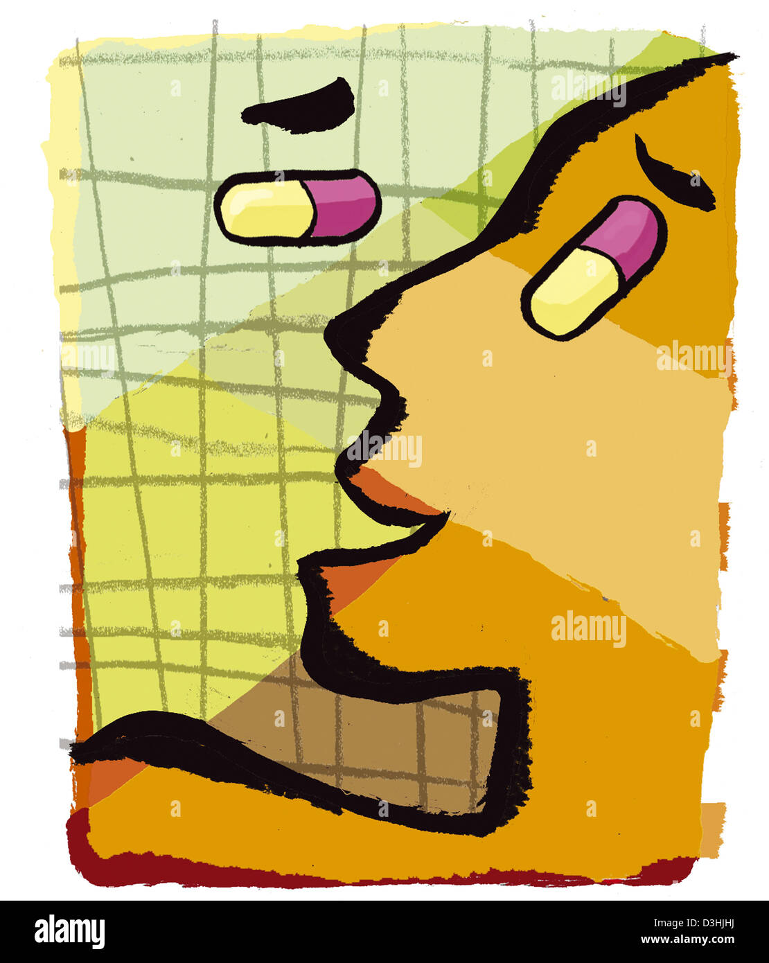 MEDICATION, A DRAWING Stock Photo - Alamy