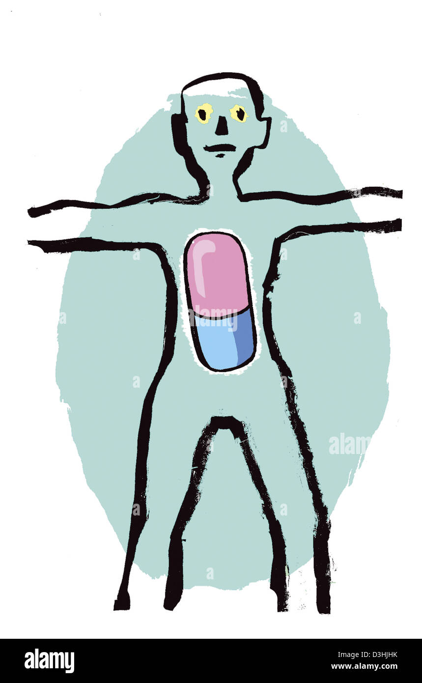 MEDICATION, A DRAWING Stock Photo - Alamy