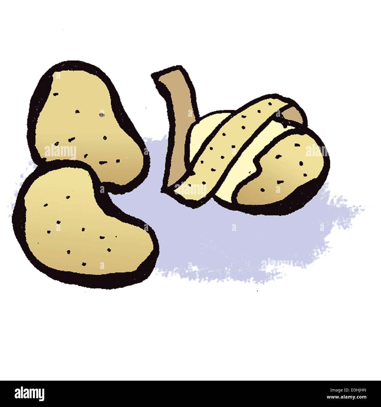 Potato drawing hi-res stock photography and images - Alamy