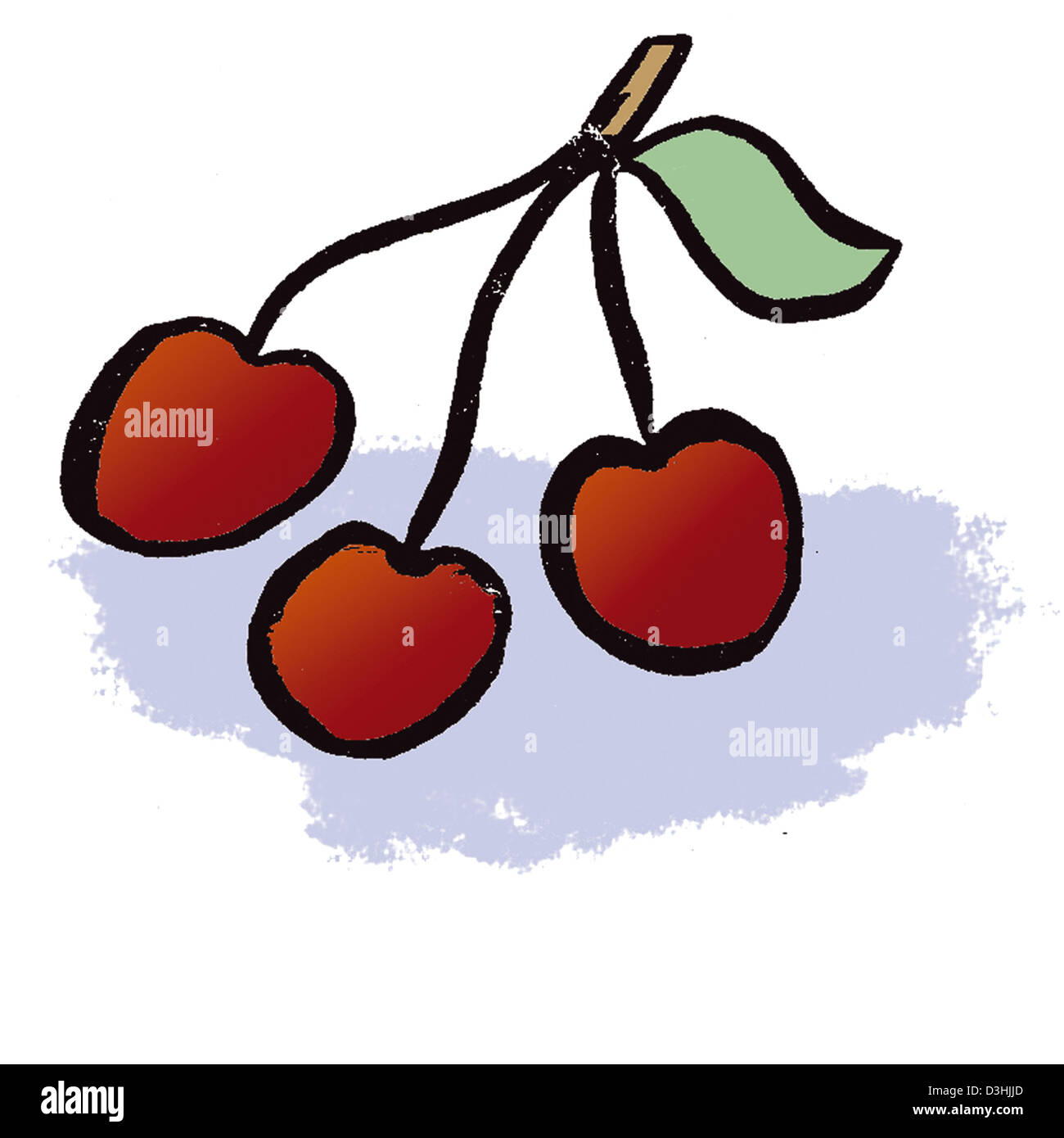 Cherry drawing art hi-res stock photography and images - Alamy