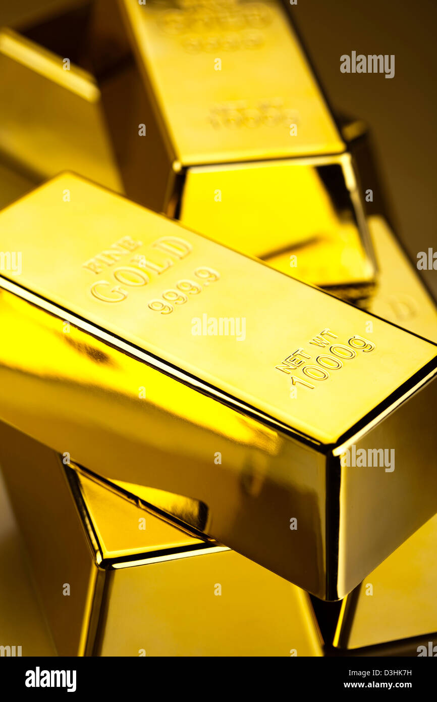 Stack of gold bars Stock Photo - Alamy