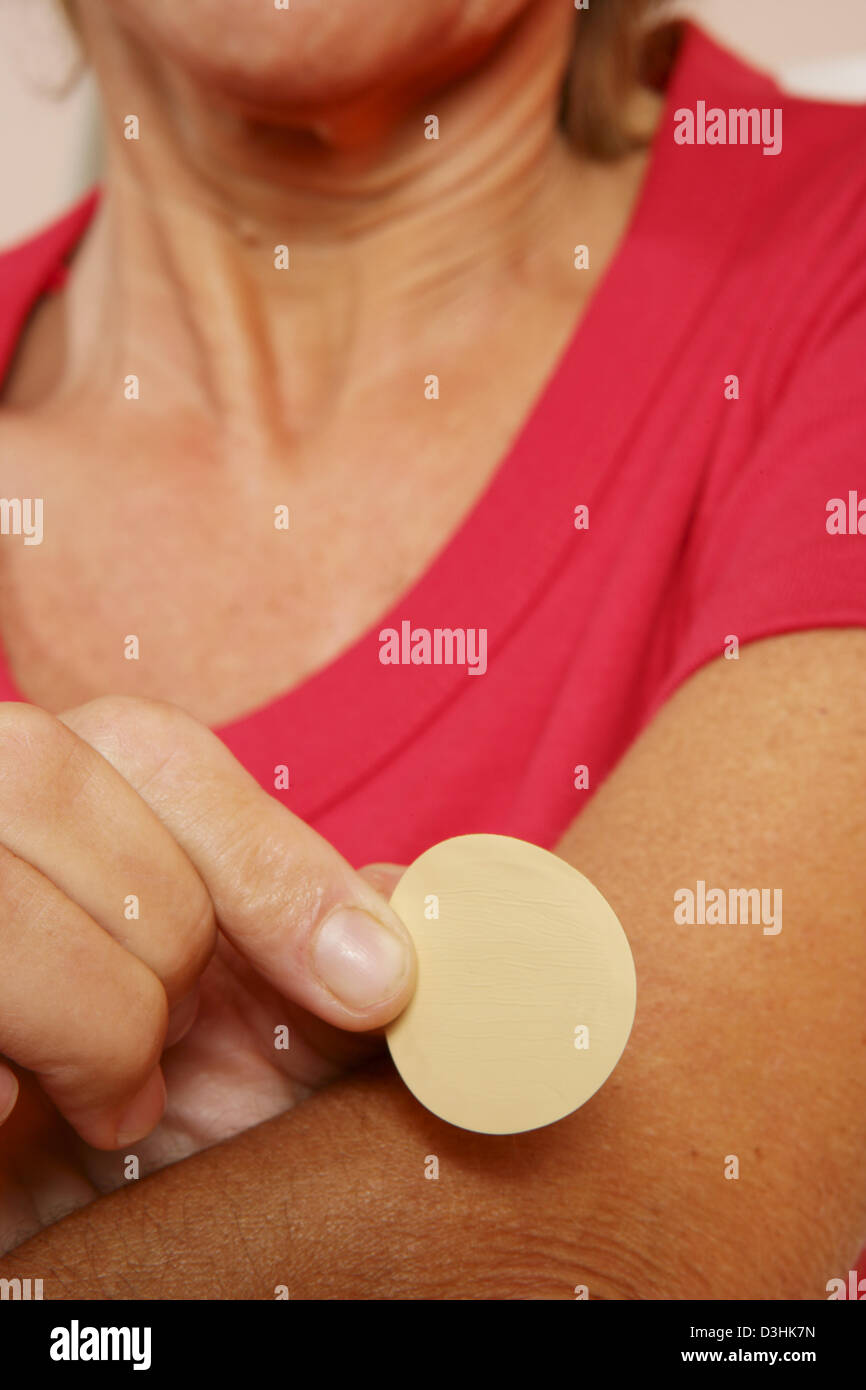 Nicotine patch and arm hi-res stock photography and images - Alamy