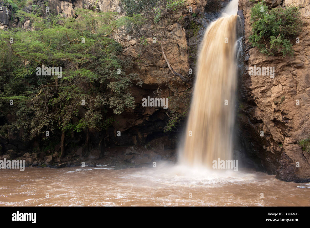 Makalia waterfall, Lake Nakuru National Park, Kenya Stock Photo - Alamy
