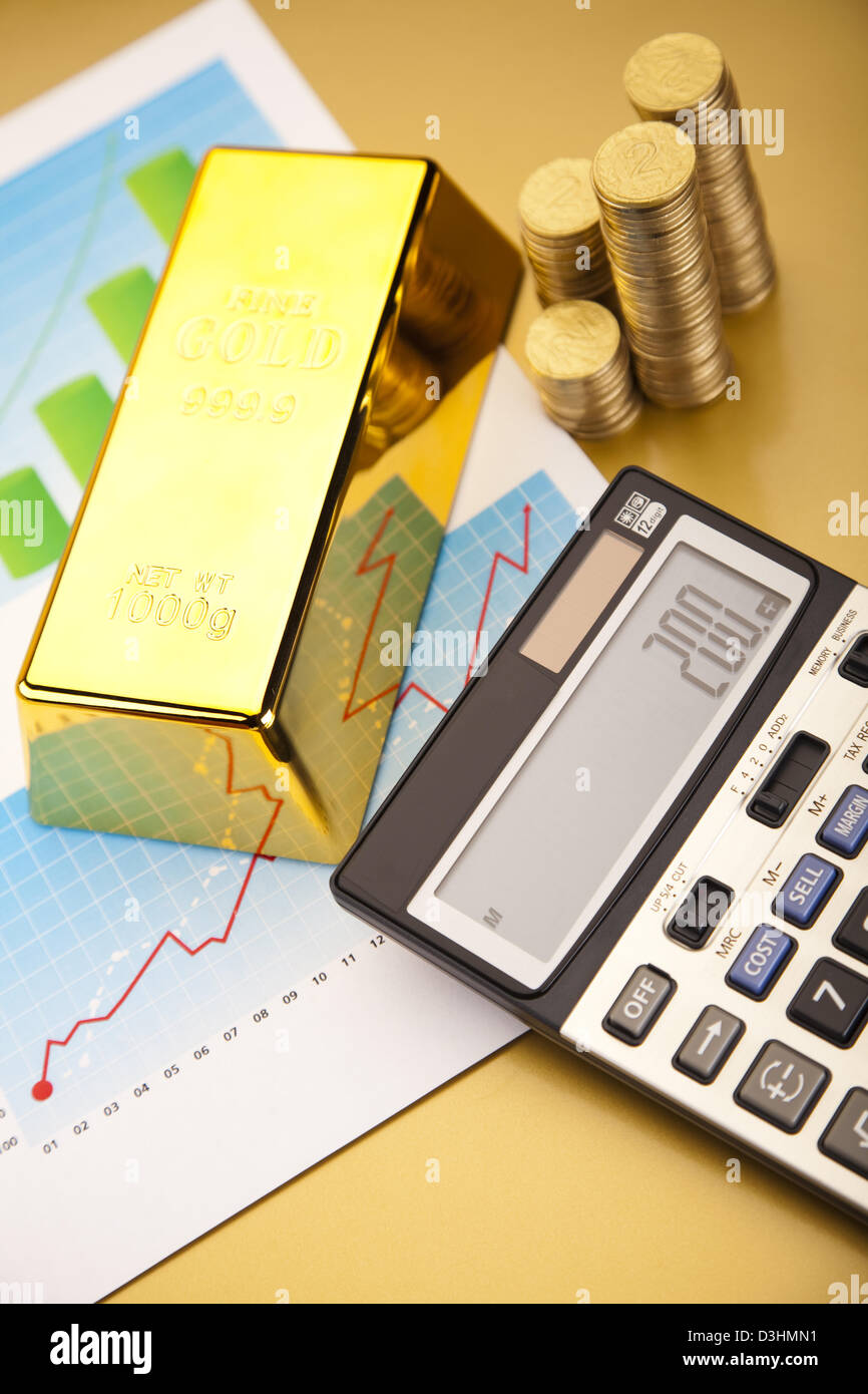 Financial Indicators Chart Gold Bar money Stock Photo Alamy Financial Indicators Chart Gold Bar money Stock Photo Alamy