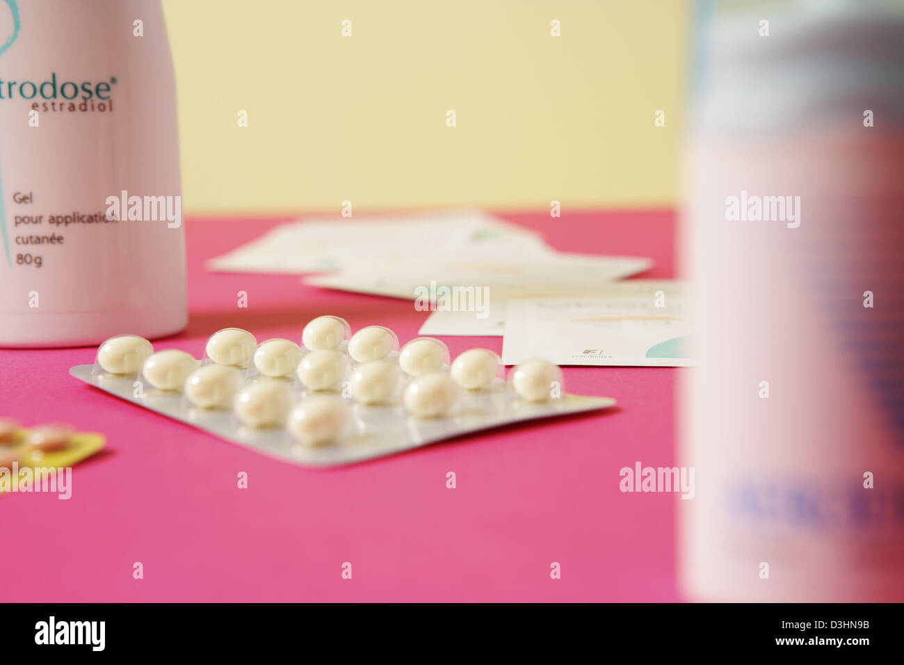 Progesterone capsules hormone therapy hi-res stock photography and ...