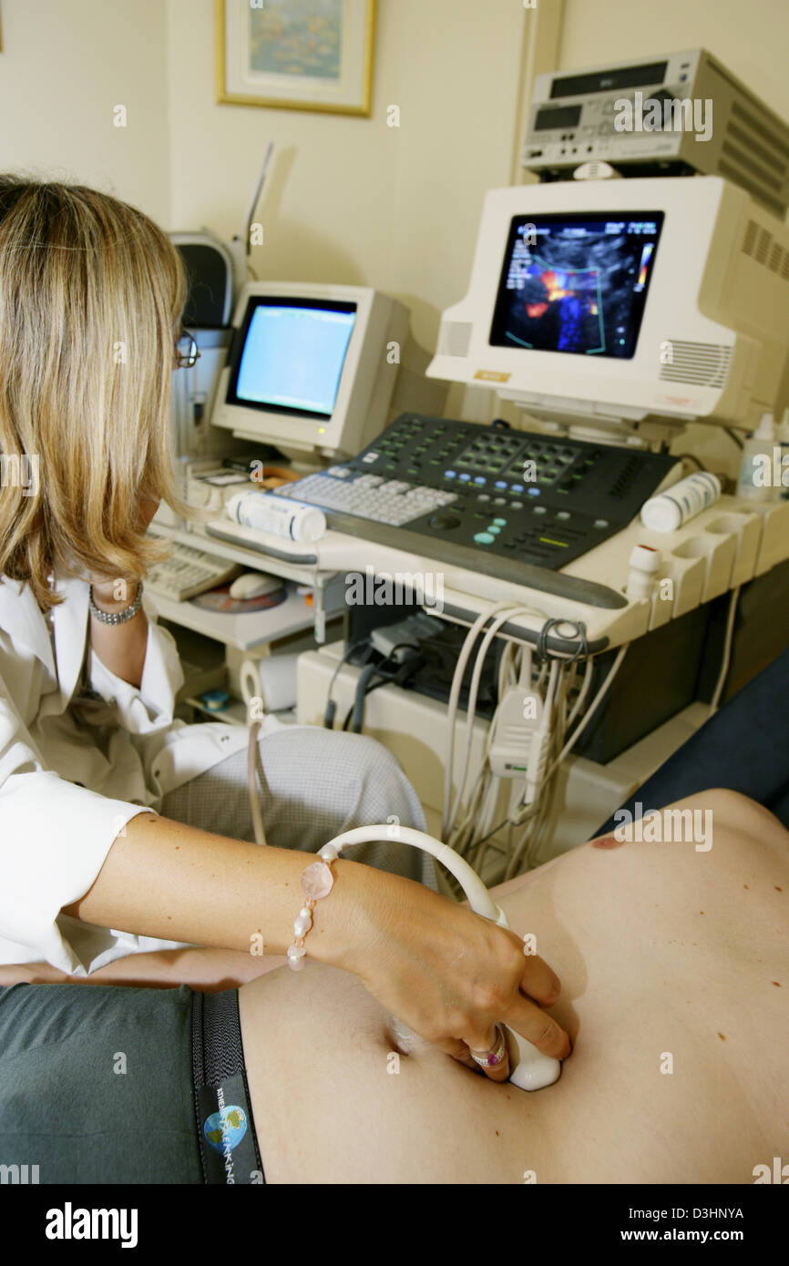DOPPLER TEST, ABDOMEN Stock Photo - Alamy
