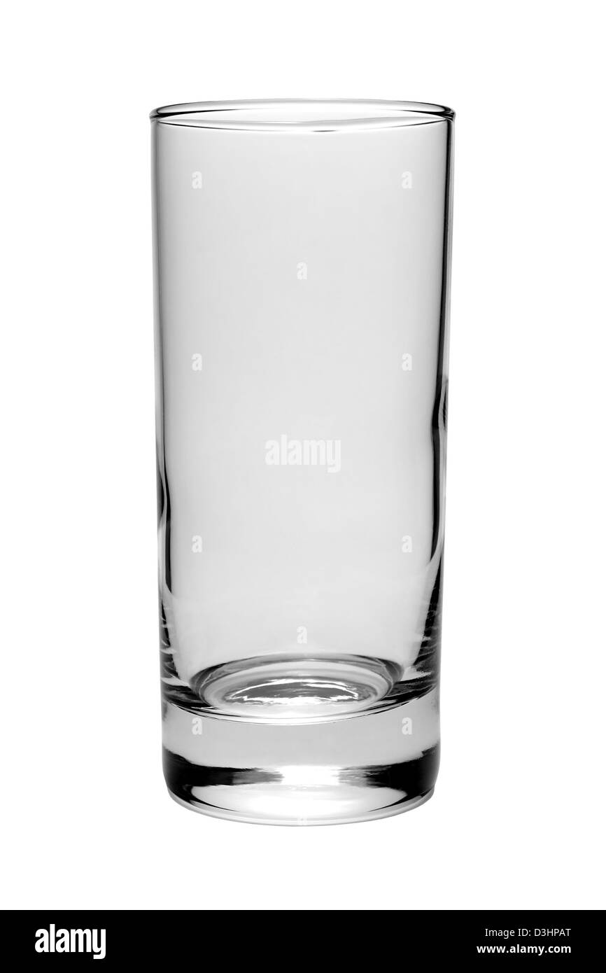 Empty glass isolated on white background Stock Photo - Alamy