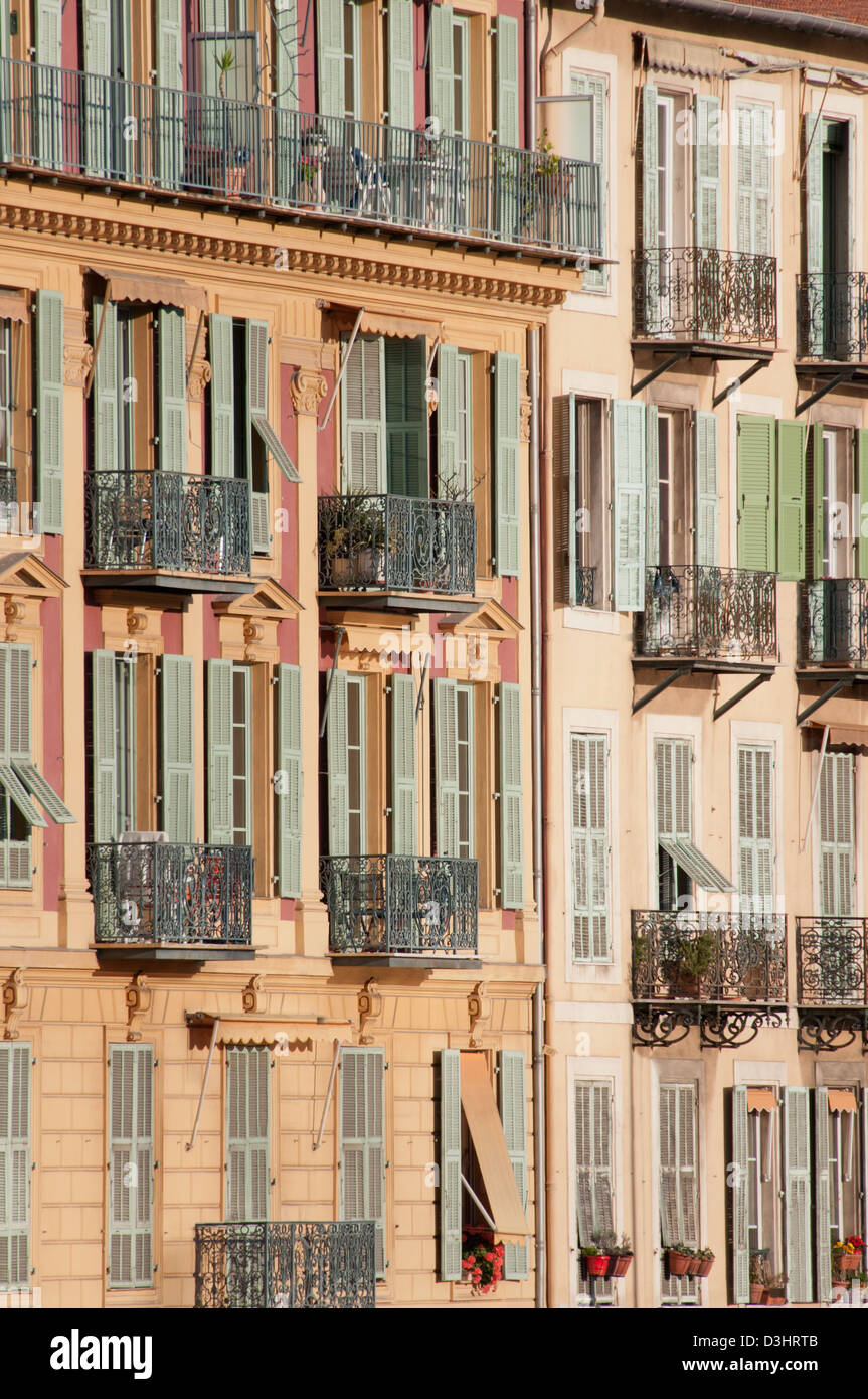 Old buildings with balconies hi-res stock photography and images - Alamy